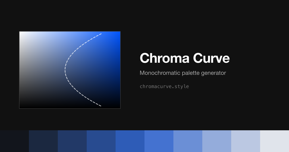 Chroma Curve | Monochromatic Palette Generator